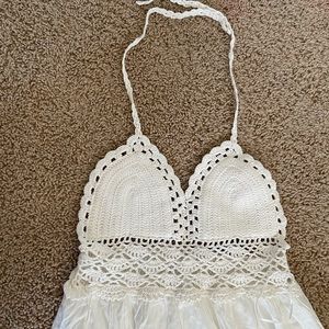 Dresses | Lilbetter Womens Beach Crochet Backless Bohemian Halter Maxi ...